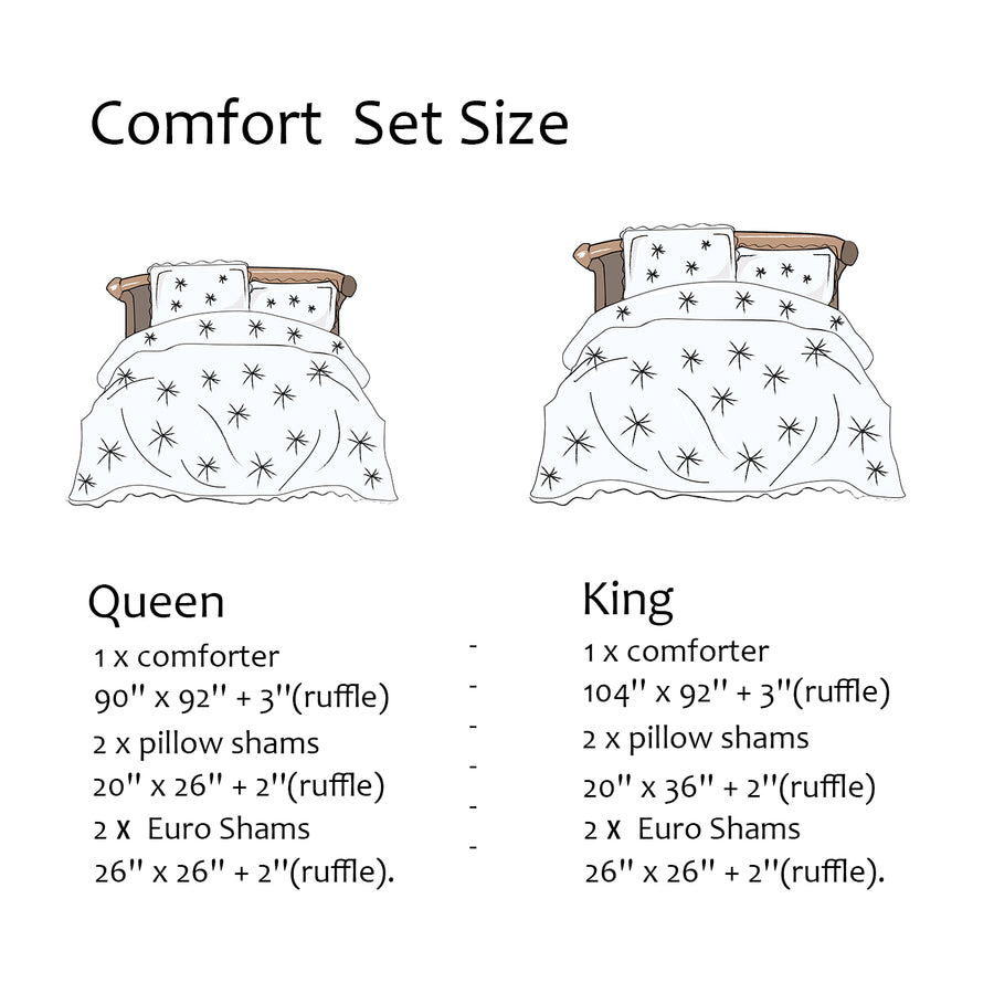 Luxurious decorative 5 piece comforter set which makes your sitting ...